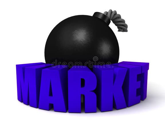 Market Bomb stock illustration. Illustration of industry - 26372622