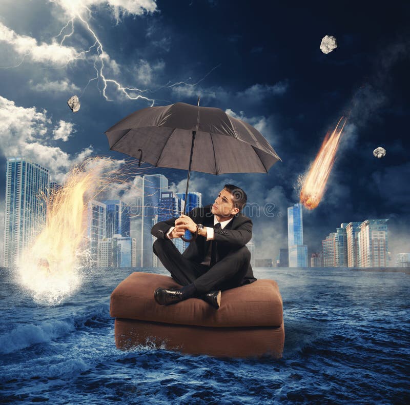 Market collapse stock image. Image of person, meteor - 39880047