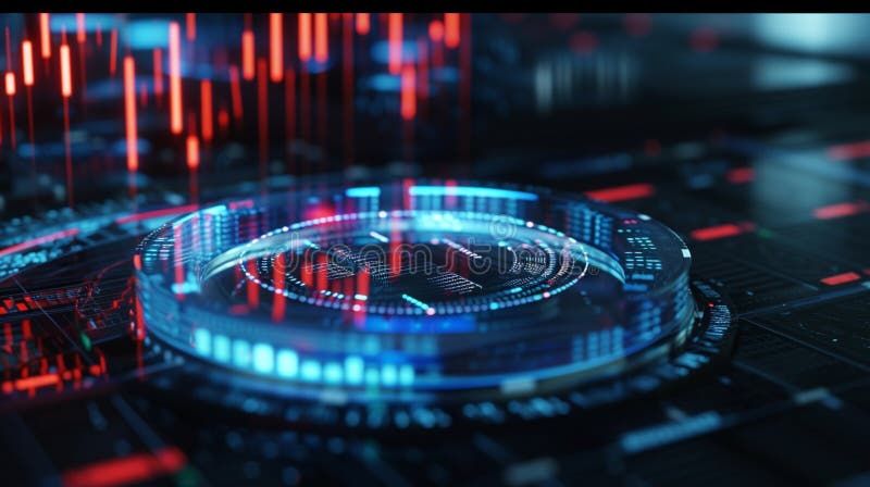 Market Data Indicator Stock Charts Stock Illustration - Illustration of ...