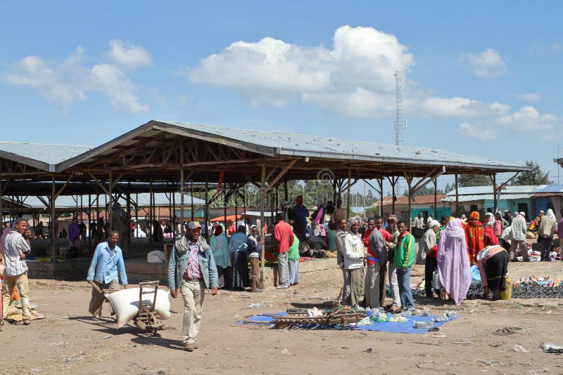 Market Day at Awassa in Ethiopia Editorial Photography - Image of ...