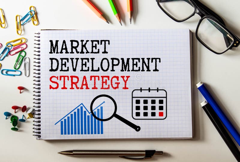 Market Demands. a Text Label in the Planning Notebook Stock Photo ...