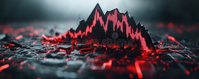 Market Downturn Graph Business Environment Data Visualization Digital ...