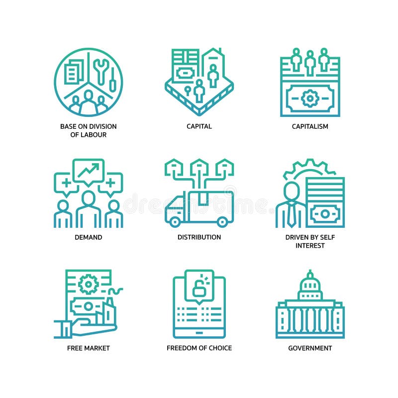 Free Market Economy Symbol