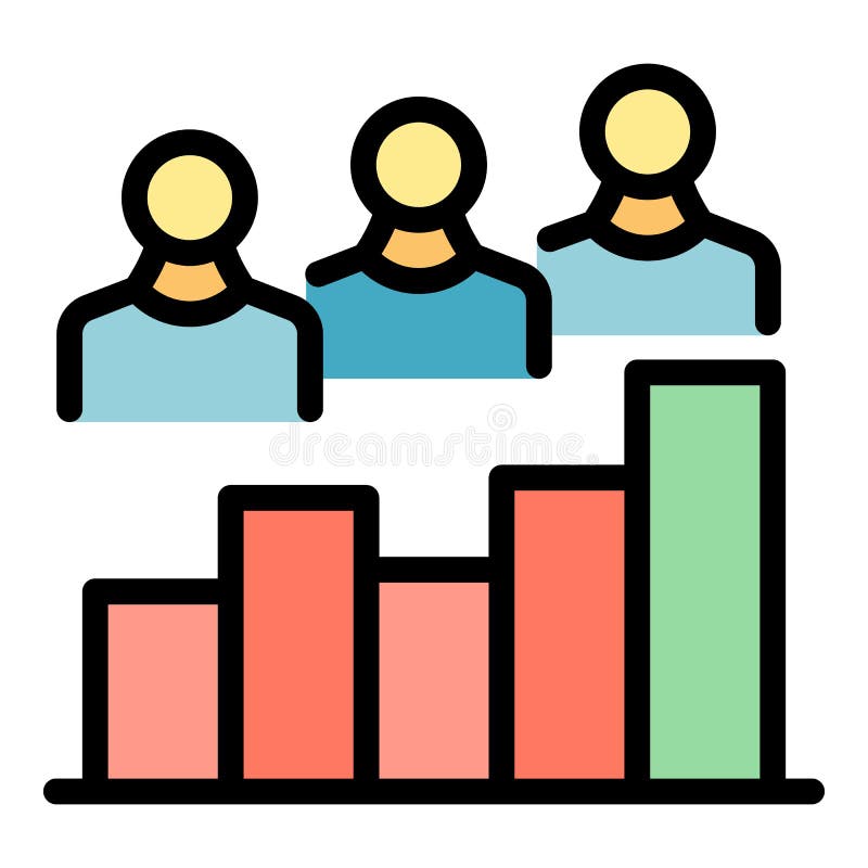 Market Evolution Icon Color Outline Vector Stock Illustration ...