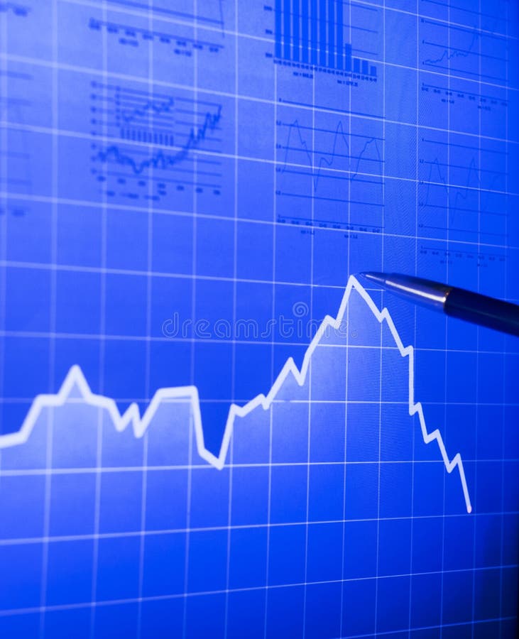 Market graph stock image. Image of blue, finance, monitor - 8091149