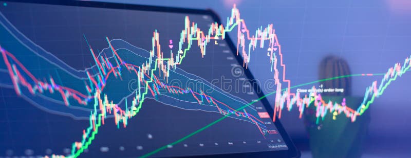 Market Graph Analysis Background Stock Trading, Crypto Currency ...