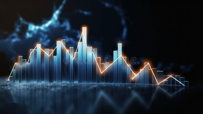 Market Graphs Market Chart Market Graph Stock Photo - Image of business ...