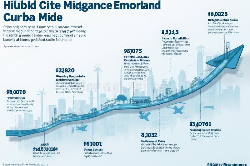 Price Compression Zone Evolution in Market Graphs Stock Illustration ...