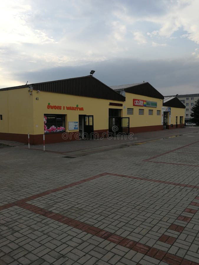 Market Hall Nowa Deba editorial stock image. Image of evenig - 97529139