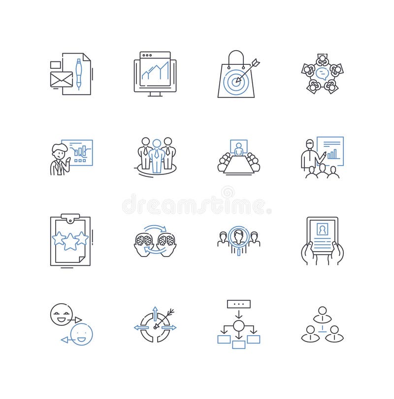 Market Insight Line Icons Collection. Data, Analytics, Trends ...