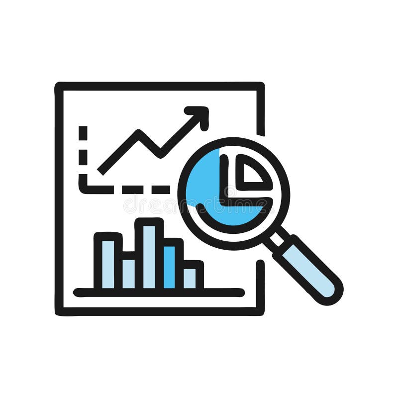 Market Insights Icon for Strategic Decision-Making Stock Vector ...
