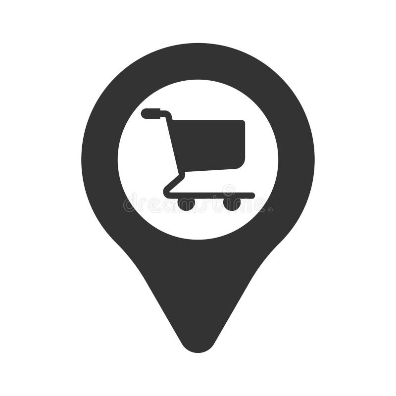 Market Location Icon Related Map Location and Navigation Black Icon ...