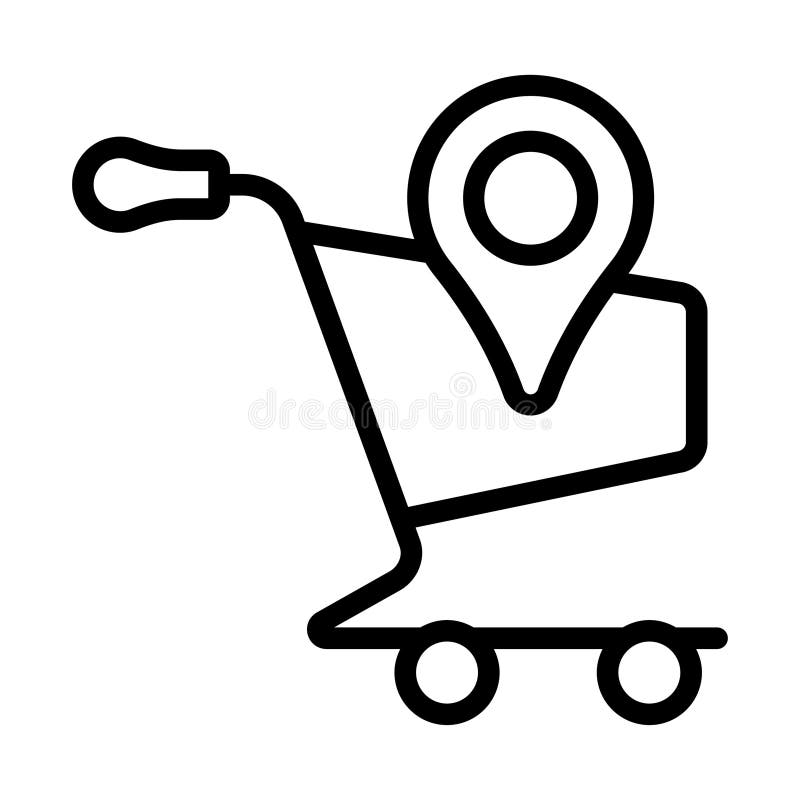 Market Location Icon Related Map Location and Navigation Black Icon ...