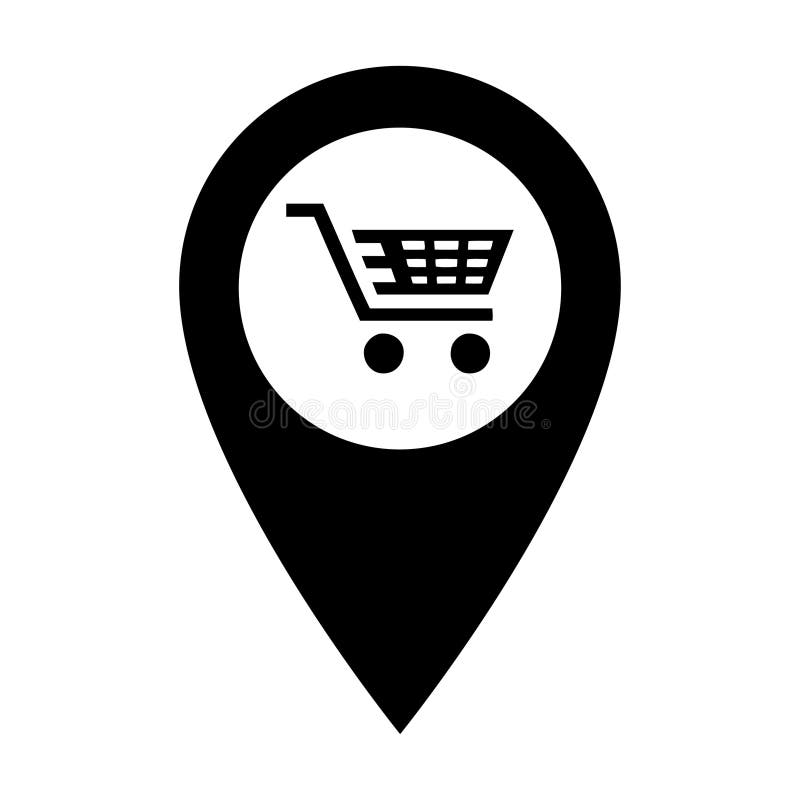 Market Location Icon Related Map Location and Navigation Black Icon ...