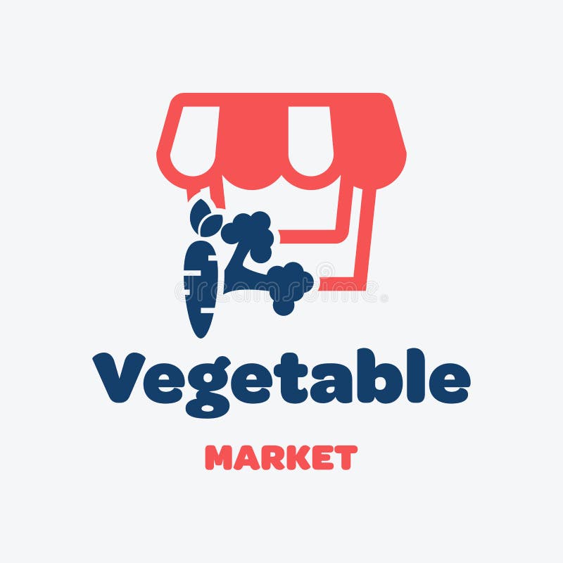 Market Logo with Vegetables Pictures Stock Vector - Illustration of ...