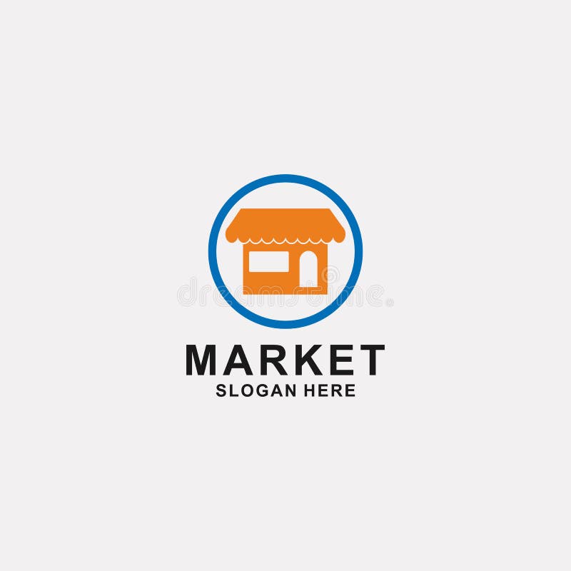 MARKET LOGO TEMPLATE stock illustration. Illustration of identity ...