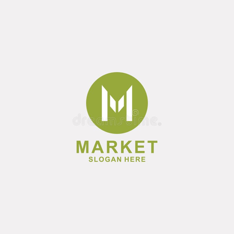 MARKET LOGO TEMPLATE stock illustration. Illustration of design - 166736476