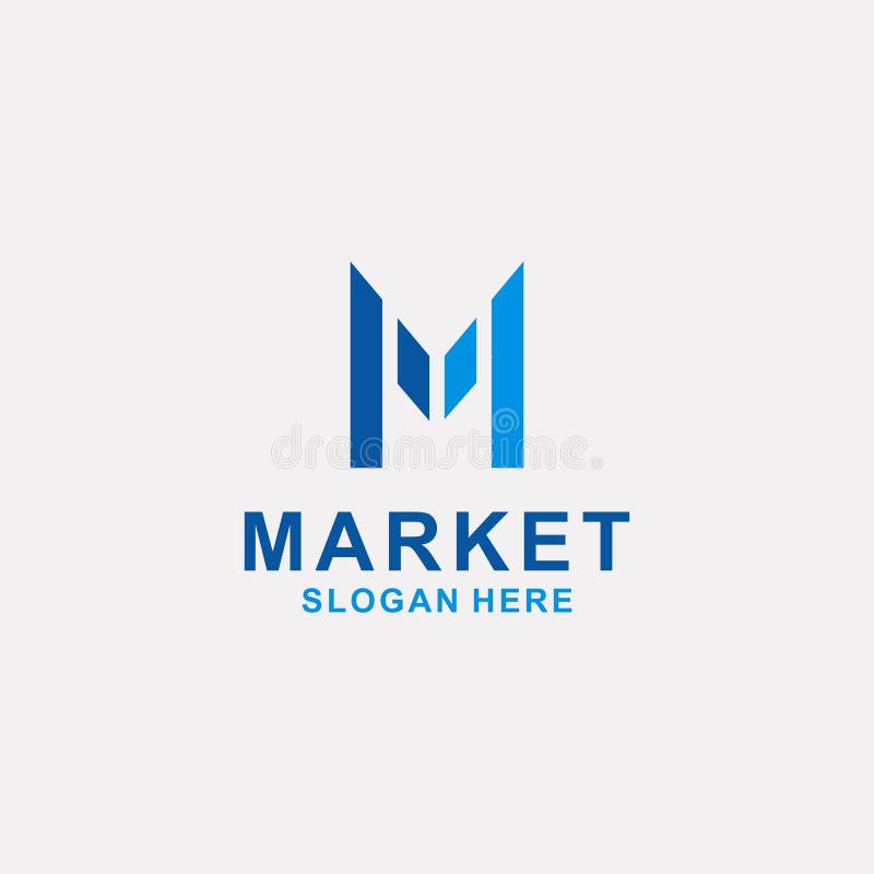 MARKET LOGO TEMPLATE stock illustration. Illustration of identity ...
