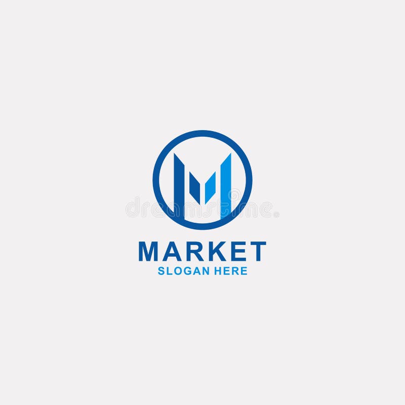 MARKET LOGO TEMPLATE stock illustration. Illustration of natural ...