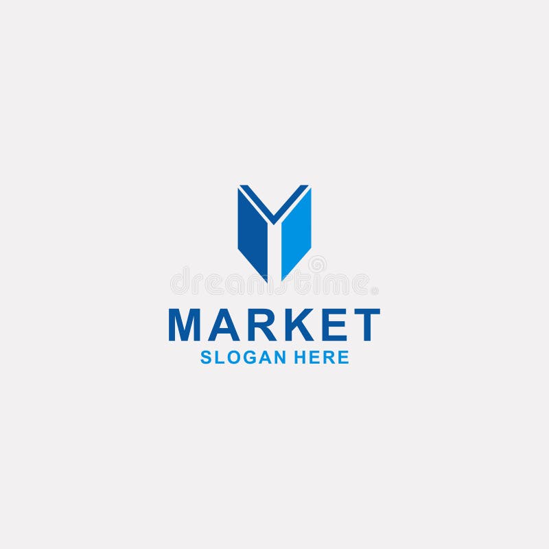 Market logo template stock illustration. Illustration of isolated ...