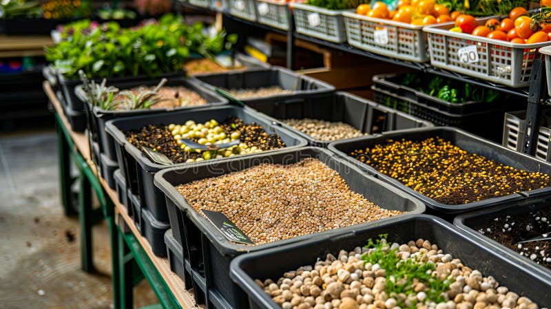A Market with Many Different Kinds of Vegetables Stock Image - Image of ...