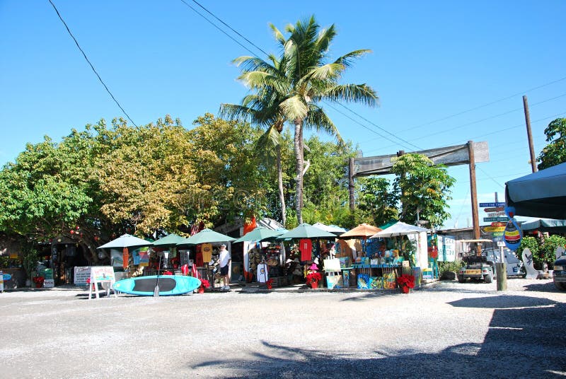Market at the Overseas Highway on the Florida Keys Editorial Image ...