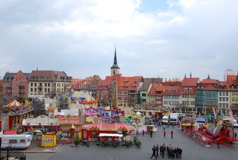 Market place erfurt editorial image. Image of tourist - 30203875