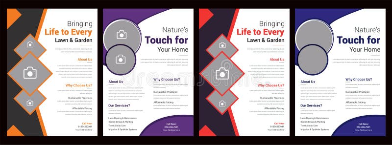 Professional Landscaping Flyer Design for Outdoor Services, Lawn Care ...