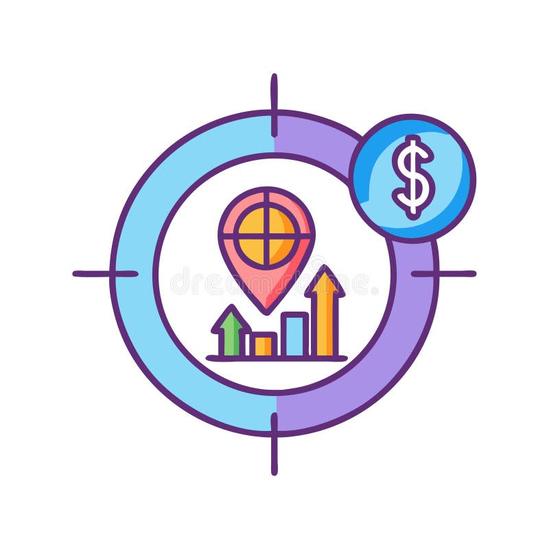 Market Positioning Strategy Icon Stock Vector - Illustration of ...