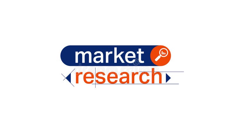 Market Research Animated Text on White Background Stock Video - Video ...