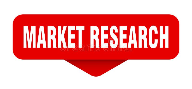 Market Research Sticker. Market Research Sign on Transparent Background ...