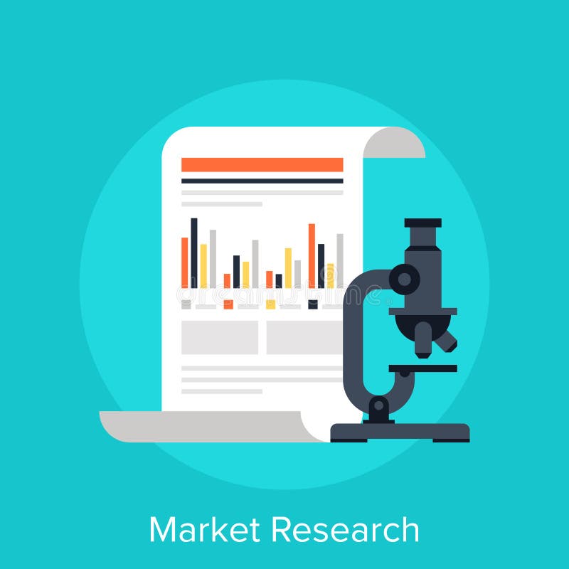 Market Research Vector Illustration Concept Stock Vector - Illustration ...