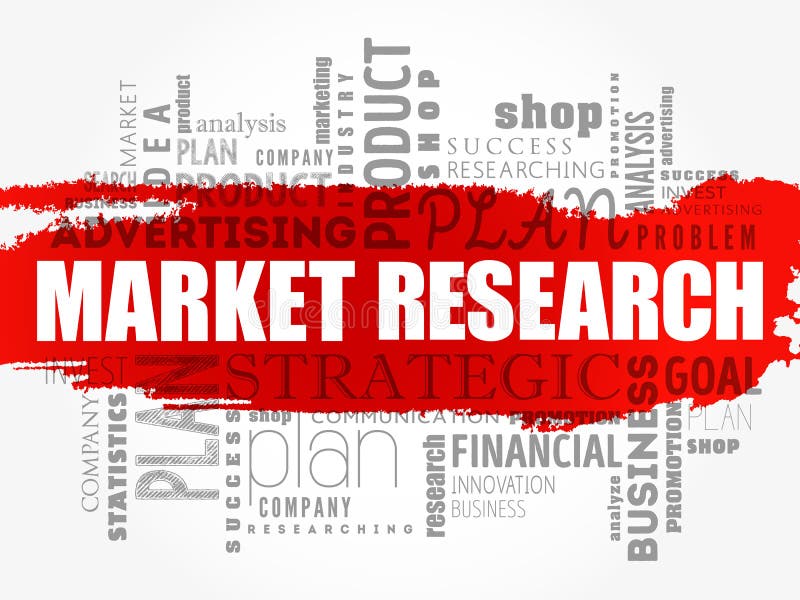 Market Research Word Cloud Collage Stock Illustration - Illustration of ...