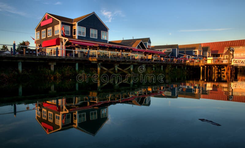 Market by the pier stock photo. Image of river, market - 100224286