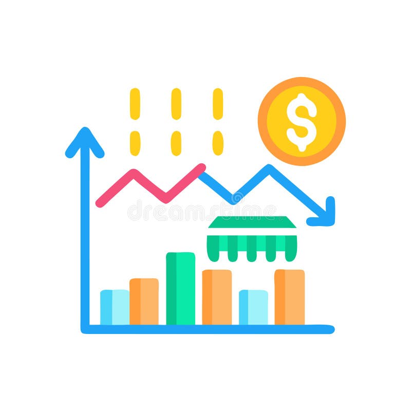Market Saturation Analysis Icon Stock Vector - Illustration of planning ...