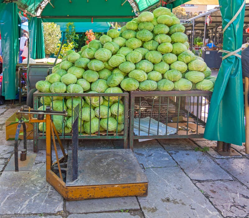 Market Scales Cabbage stock image. Image of vegetable - 265110847