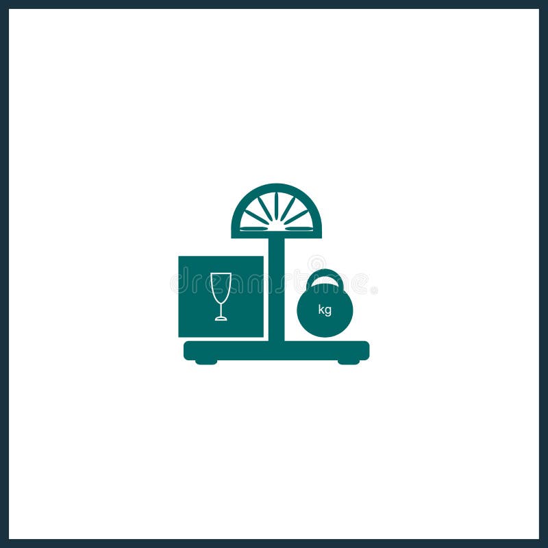 Market Scales Vector Icon Scales Simple Icon Stock Illustration ...