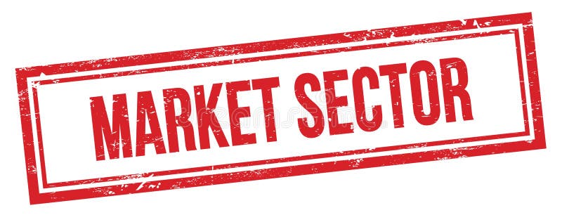 MARKET SECTOR Text on Red Grungy Vintage Stamp Stock Photo - Image of ...