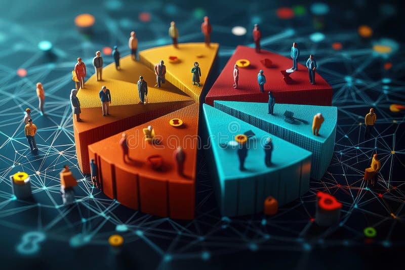 Market Segmentation Analysis Using Pie Charts, Demographic Icons ...