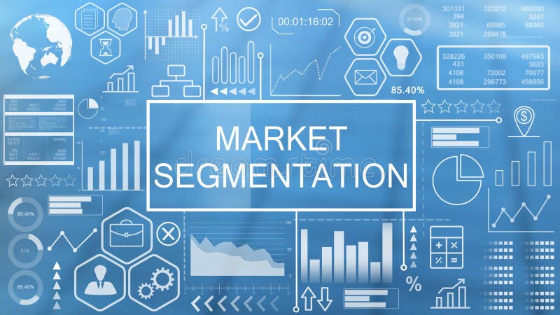 Market Segmentation, Animated Typography Stock Illustration ...