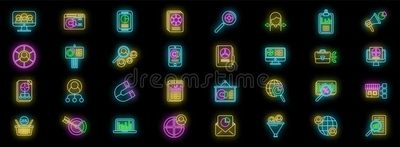 Market Segmentation Icons Set Vector Neon Stock Vector - Illustration ... Market Segmentation Icons Set Vector Neon Stock Vector - Illustration ...