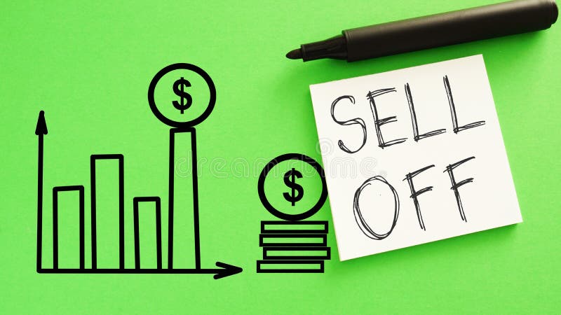 Market Sell-off is Shown Using the Text Stock Image - Image of crypto ...