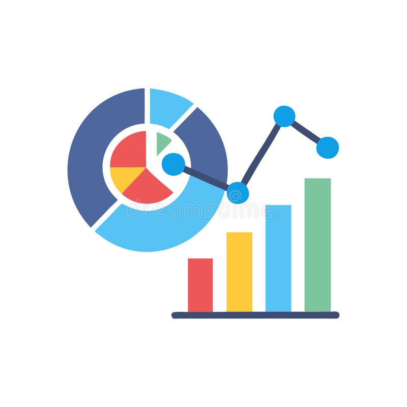 Market Share Analysis Icon stock vector. Illustration of graph - 352801057