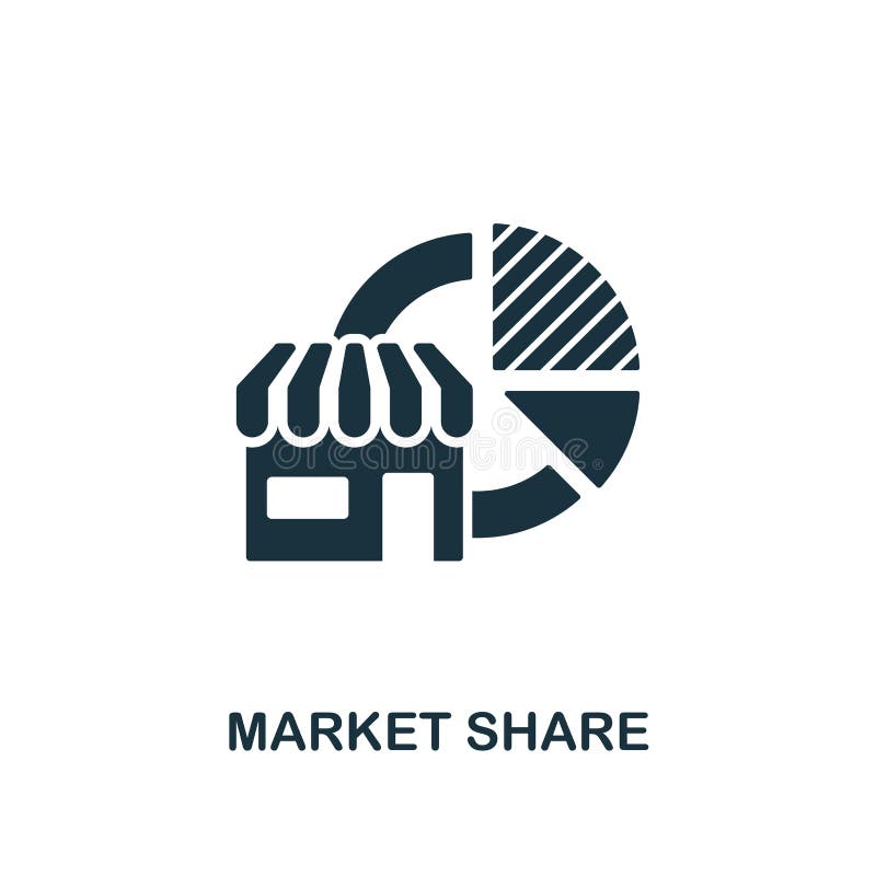 Market Share Icon. Creative Element Design from Business Strategy Icons ...