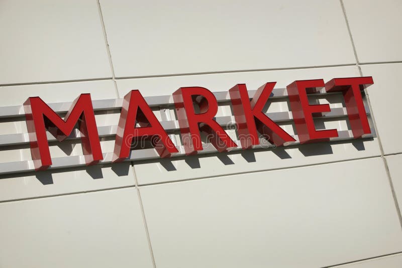 Market sign stock photo. Image of letter, sign, text - 10362410
