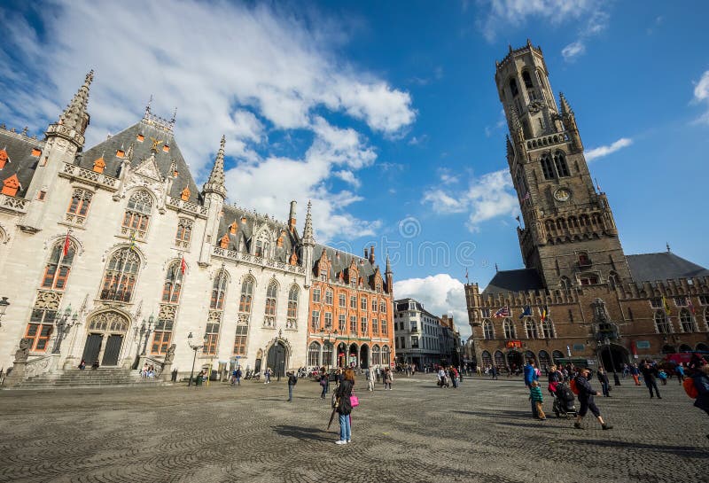 Market Square in Bruges, Belgium Editorial Photo - Image of travel ...