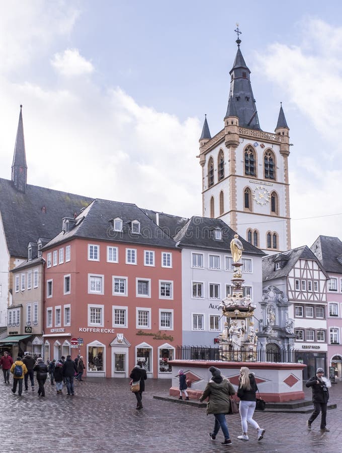 Market Square.Citizens are Walking on the Square Editorial Stock Image ...