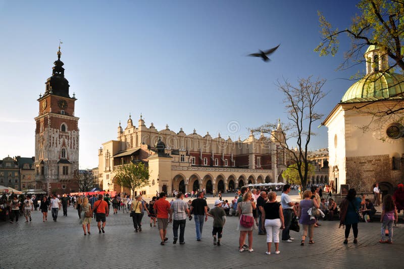 Market Square, Cracow editorial stock image. Image of poland - 26666174