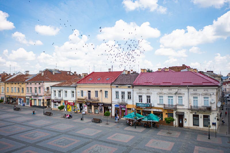 Market Square in Drohobych, Ukraine Stock Image - Image of drogobych ...