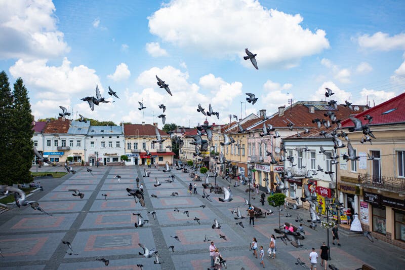 Market Square in Drohobych, Ukraine Editorial Stock Image - Image of ...